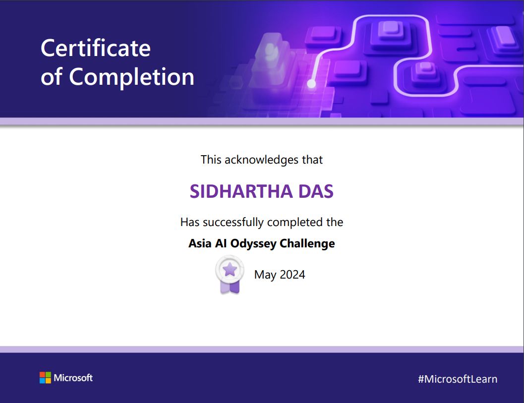 Sidharth Das on LinkedIn: #microsoft #achivment Sidharth Das on LinkedIn: #microsoft #achivment