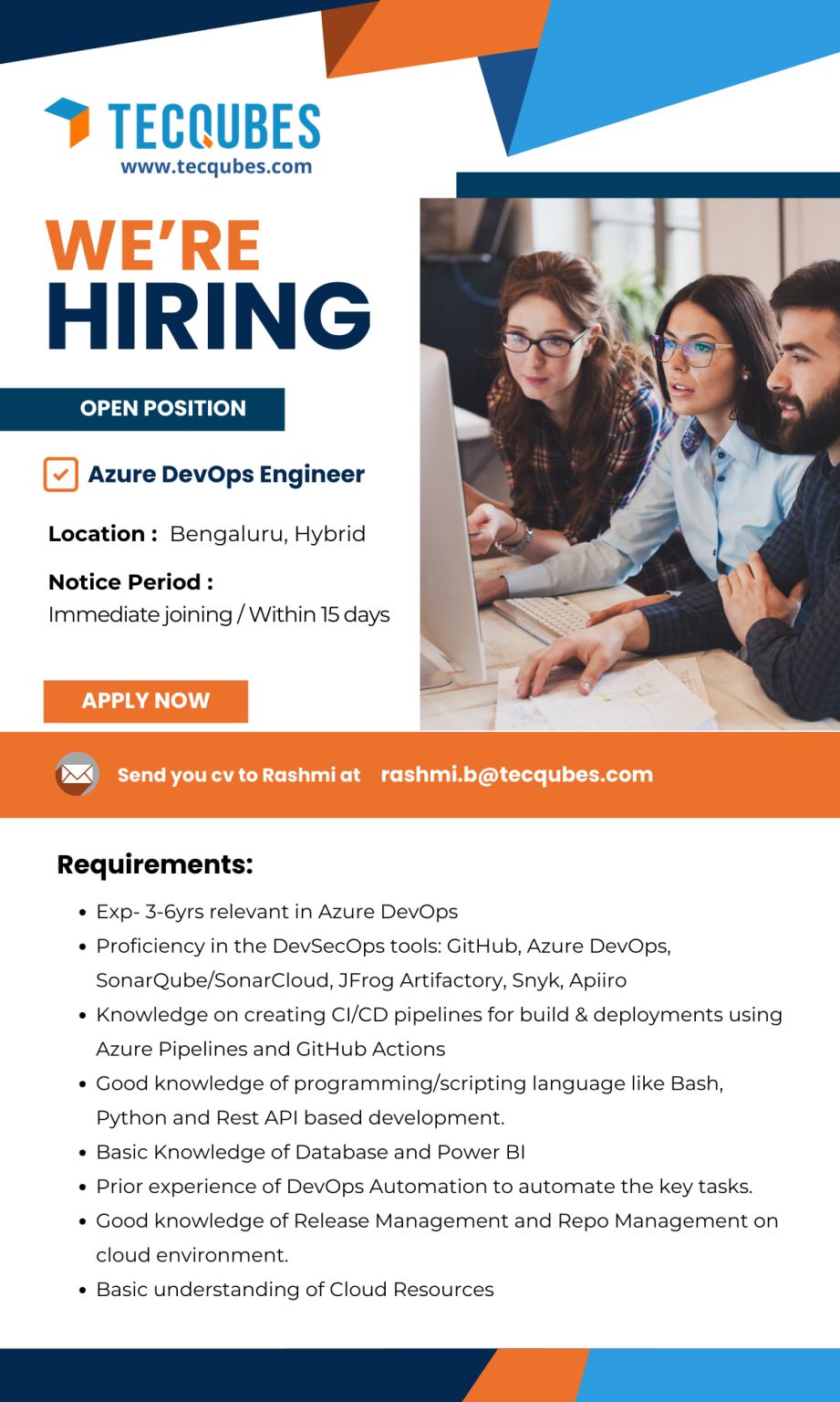 Bharath Kumar Reddy on LinkedIn: #hiring #devops Bharath Kumar Reddy on LinkedIn: #hiring #devops