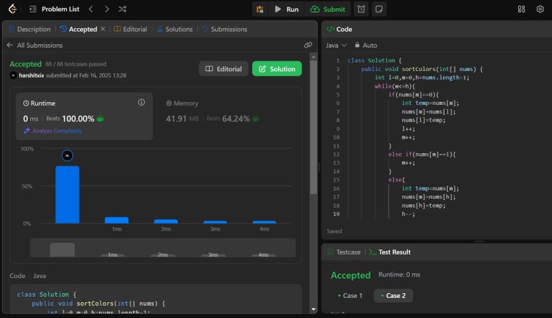 #day5 #100daysofcode #leetcode #sorting #algorithm #problemsolving ... #day5 #100daysofcode #leetcode #sorting #algorithm #problemsolving ...