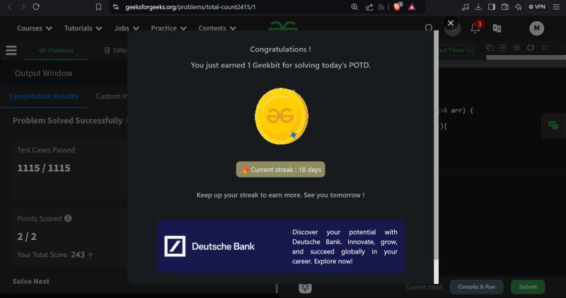 Mohit Kumar on LinkedIn: #geekstreak2024 #geekstreak2024 #deutschebank Mohit Kumar on LinkedIn: #geekstreak2024 #geekstreak2024 #deutschebank