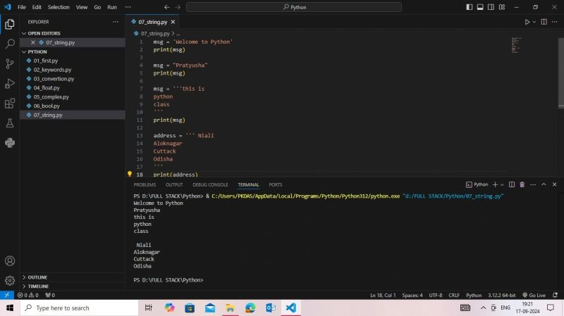 Pratyusha Das on LinkedIn: #python #day01 #coding #python ... Pratyusha Das on LinkedIn: #python #day01 #coding #python ...