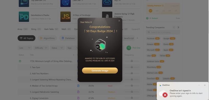 #leetcode #codingjourney #continuouslearning | Nisha Rajput #leetcode #codingjourney #continuouslearning | Nisha Rajput