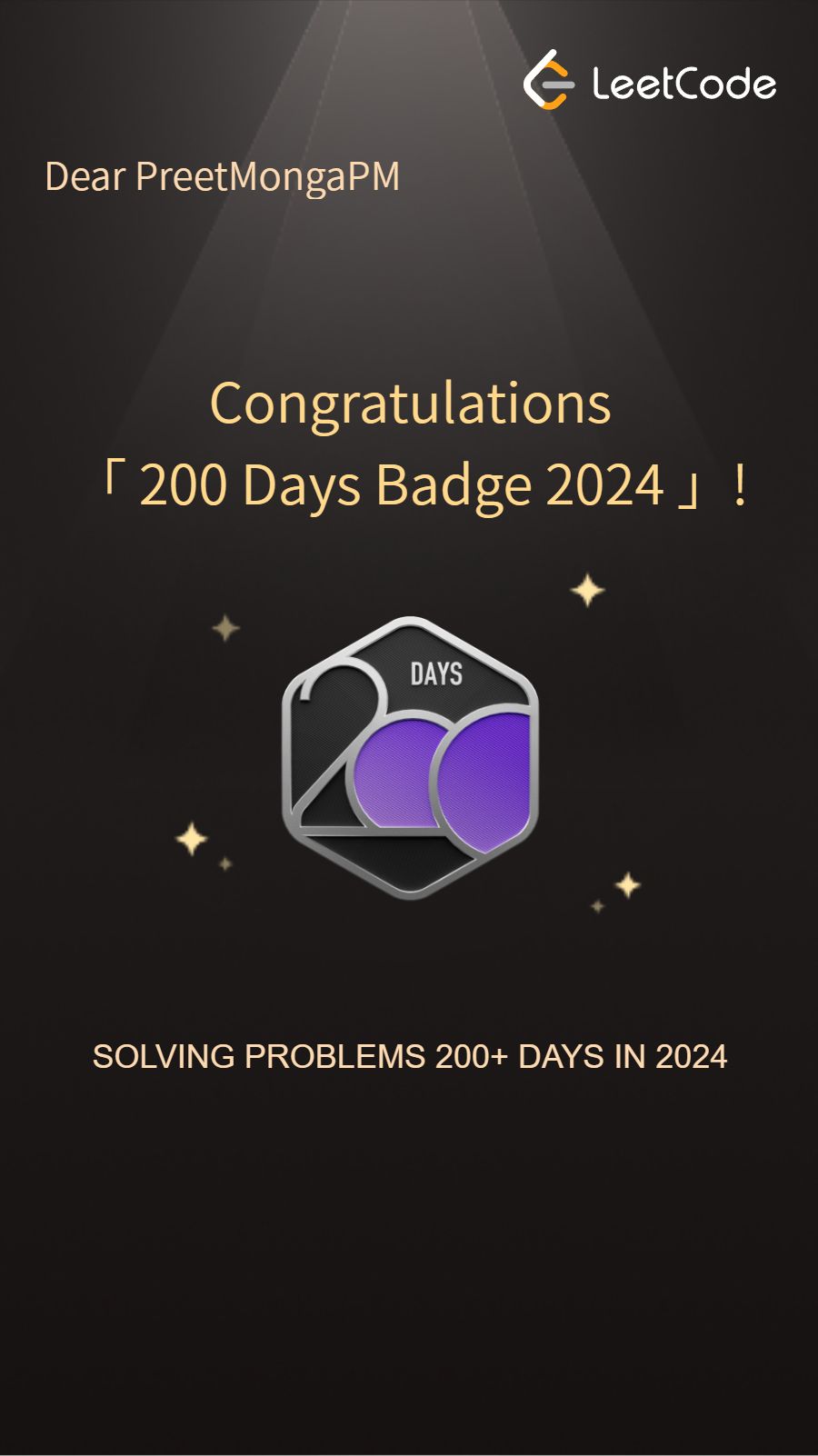 Preet Monga on LinkedIn: #leetcode #milestone #consistency #gratitude # ... Preet Monga on LinkedIn: #leetcode #milestone #consistency #gratitude # ...