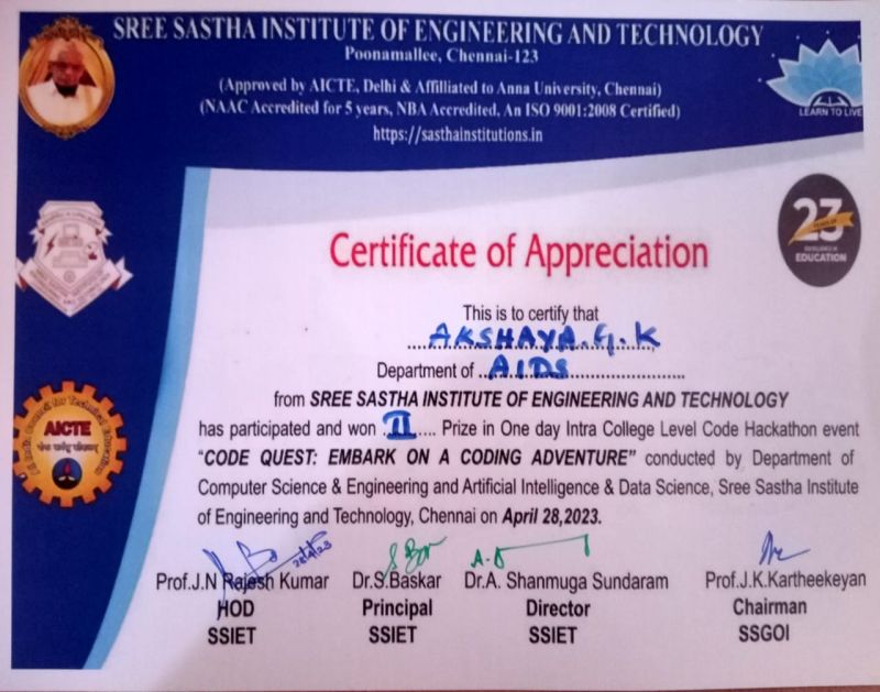 Akshaya Gopalakrishnan on LinkedIn: #hackathon #coding #ai #datascience ... Akshaya Gopalakrishnan on LinkedIn: #hackathon #coding #ai #datascience ...