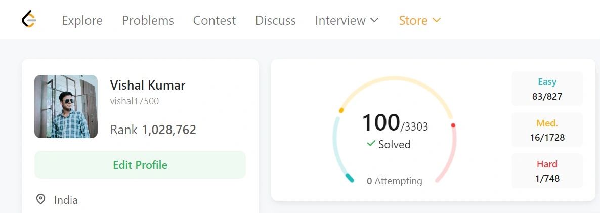 Vishal Kumar on LinkedIn: #leetcode #dsa #c Vishal Kumar on LinkedIn: #leetcode #dsa #c
