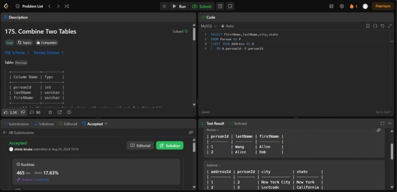Shinie Kiruba on LinkedIn: #leetcode #sql #codingchallenge Shinie Kiruba on LinkedIn: #leetcode #sql #codingchallenge