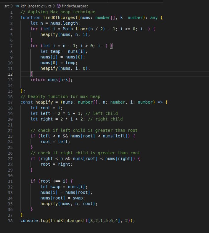 Abdullah juwel on LinkedIn: #leetcode_215 #kth_largest_in_array # ... Abdullah juwel on LinkedIn: #leetcode_215 #kth_largest_in_array # ...