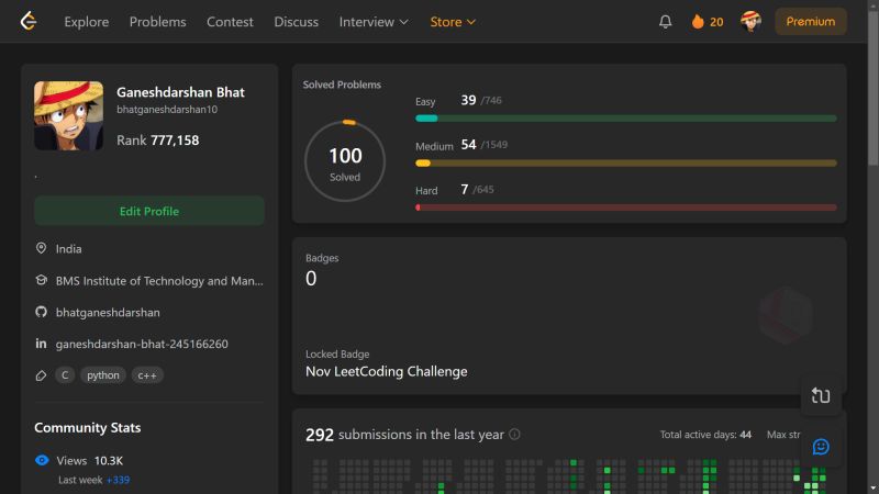 Ganeshdarshan Bhat on LinkedIn: #leetcode #algorithms #leetcode # ... Ganeshdarshan Bhat on LinkedIn: #leetcode #algorithms #leetcode # ...