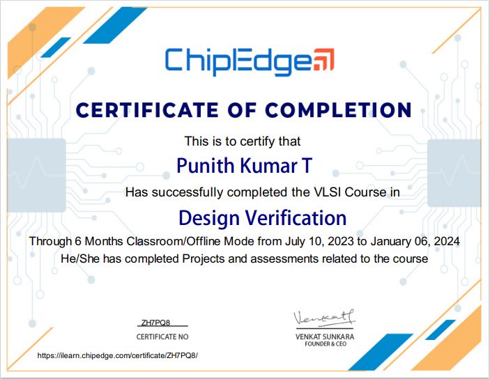 Punith Kumar on LinkedIn: #vlsi #certificate #asicdesignverification # ... Punith Kumar on LinkedIn: #vlsi #certificate #asicdesignverification # ...