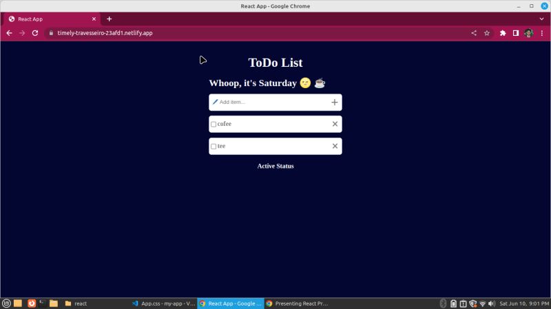 Mohammed . on LinkedIn: #reactjs #webdevelopment #todolist Mohammed . on LinkedIn: #reactjs #webdevelopment #todolist