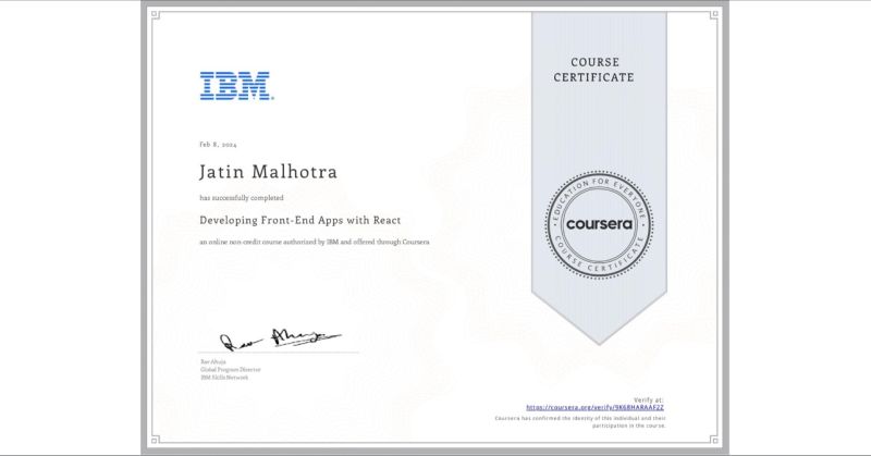Jatin Malhotra on LinkedIn: #react #frontenddevelopment #ibmtraining # ... Jatin Malhotra on LinkedIn: #react #frontenddevelopment #ibmtraining # ...