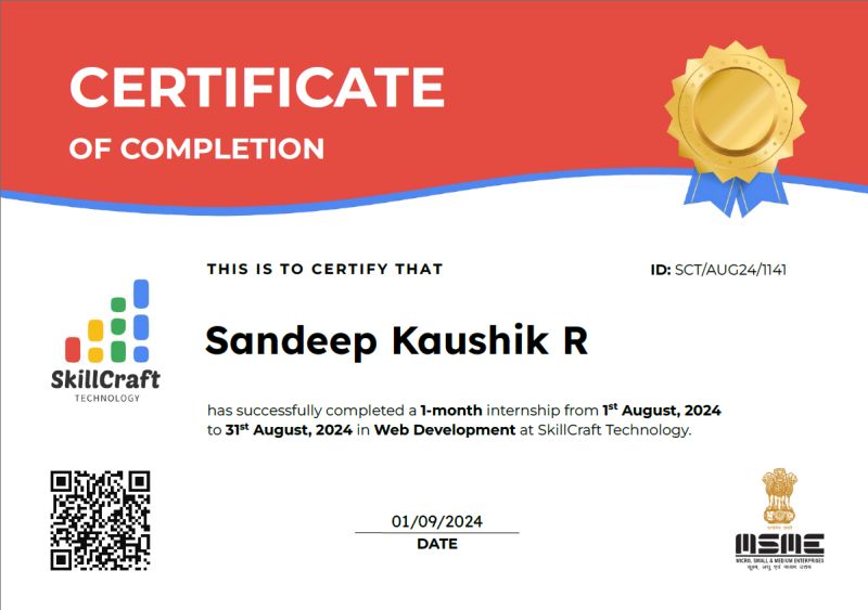Sandeep Kaushik R on LinkedIn: 🎉 Excited to Announce the Completion of ... Sandeep Kaushik R on LinkedIn: 🎉 Excited to Announce the Completion of ...