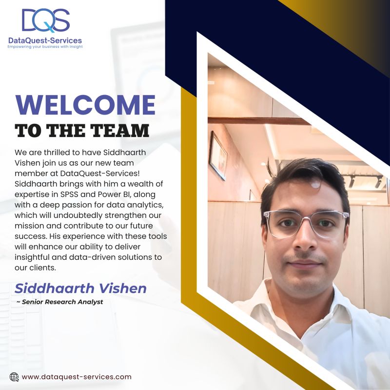 DataQuest-Services on LinkedIn: A warm welcome to Siddhaarth Vishen ... DataQuest-Services on LinkedIn: A warm welcome to Siddhaarth Vishen ...