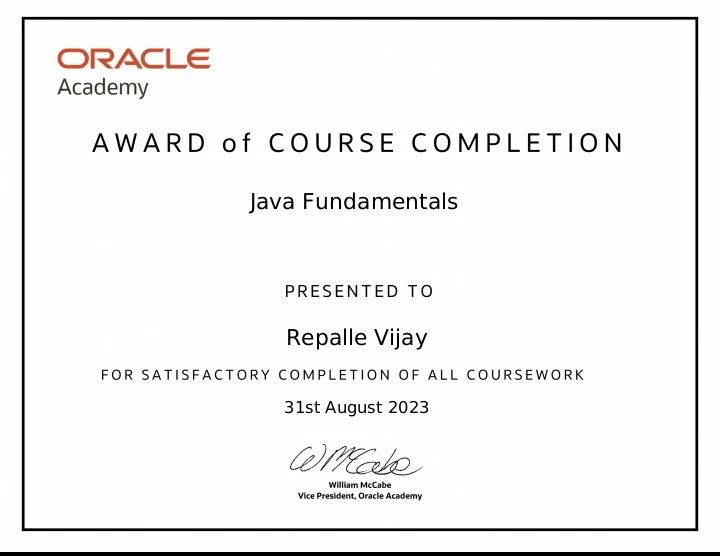 Repalle Vijay Ram on LinkedIn: java fundamentals Repalle Vijay Ram on LinkedIn: java fundamentals