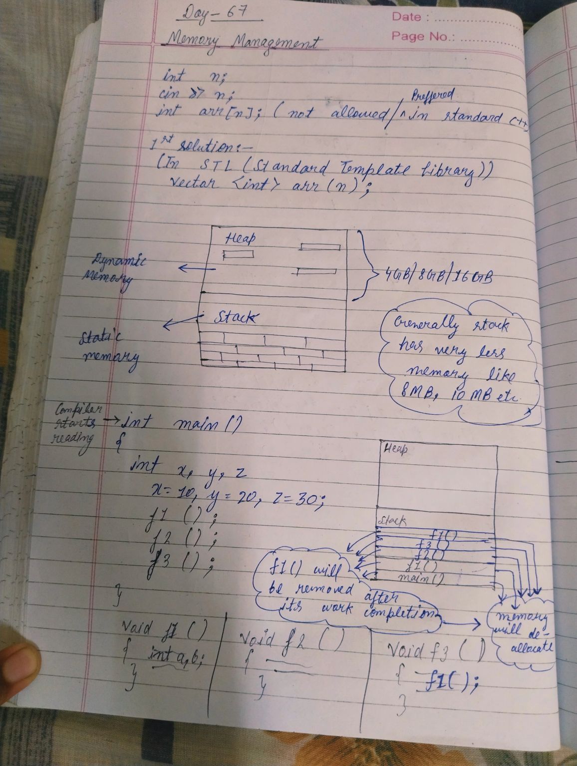 Day 67 of the 180 Days Hard DSA Challenge: memory management | Nitin ... Day 67 of the 180 Days Hard DSA Challenge: memory management | Nitin ...