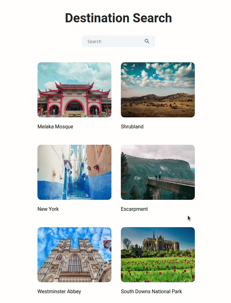 React Destination Search App for Travel | Anil Kumar Thammathaka posted ... React Destination Search App for Travel | Anil Kumar Thammathaka posted ...