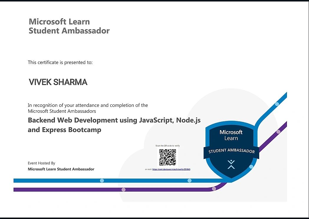 Vivek Sharma on LinkedIn: #microsoftlearn #studentambassador # ... Vivek Sharma on LinkedIn: #microsoftlearn #studentambassador # ...