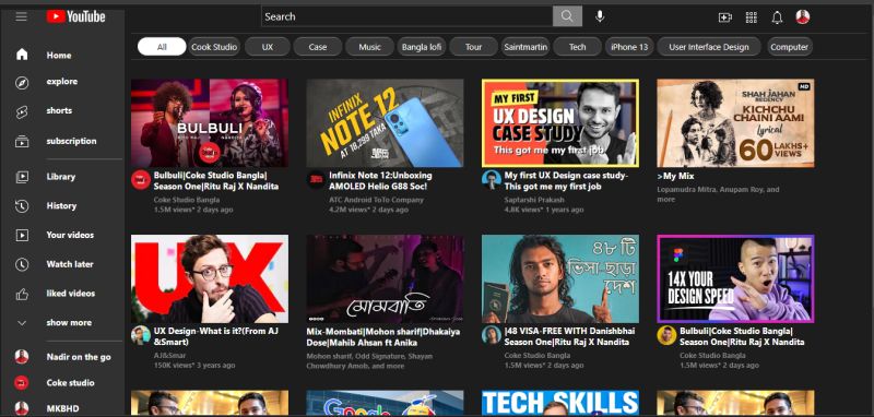Shivam singh Negi on LinkedIn: Made youtube frontpage using Html and css Shivam singh Negi on LinkedIn: Made youtube frontpage using Html and css