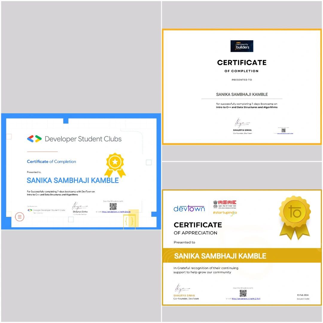 Sanika Kamble on LinkedIn: #cplusplus #datastructures #algorithms # ... Sanika Kamble on LinkedIn: #cplusplus #datastructures #algorithms # ...