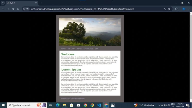 Tuba Zainab on LinkedIn: Task 3 using Html and Css Tuba Zainab on LinkedIn: Task 3 using Html and Css
