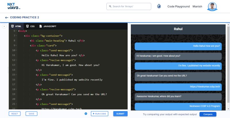 Manish Saini on LinkedIn: #nxtwave #codingpractice # ... Manish Saini on LinkedIn: #nxtwave #codingpractice # ...