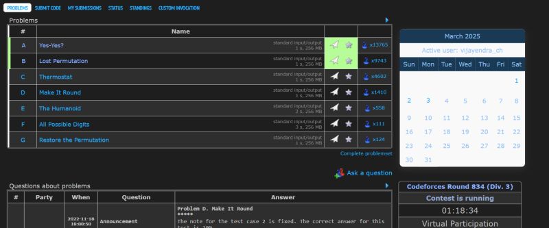 #coding #codeforces #leetcode #codechef #100daysofcode… | Vijayendra ... #coding #codeforces #leetcode #codechef #100daysofcode… | Vijayendra ...