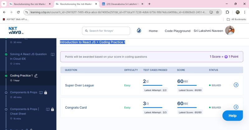 Devanaboina Sri Lakshmi Naveen on LinkedIn: #ccbp #nxtwave ... Devanaboina Sri Lakshmi Naveen on LinkedIn: #ccbp #nxtwave ...