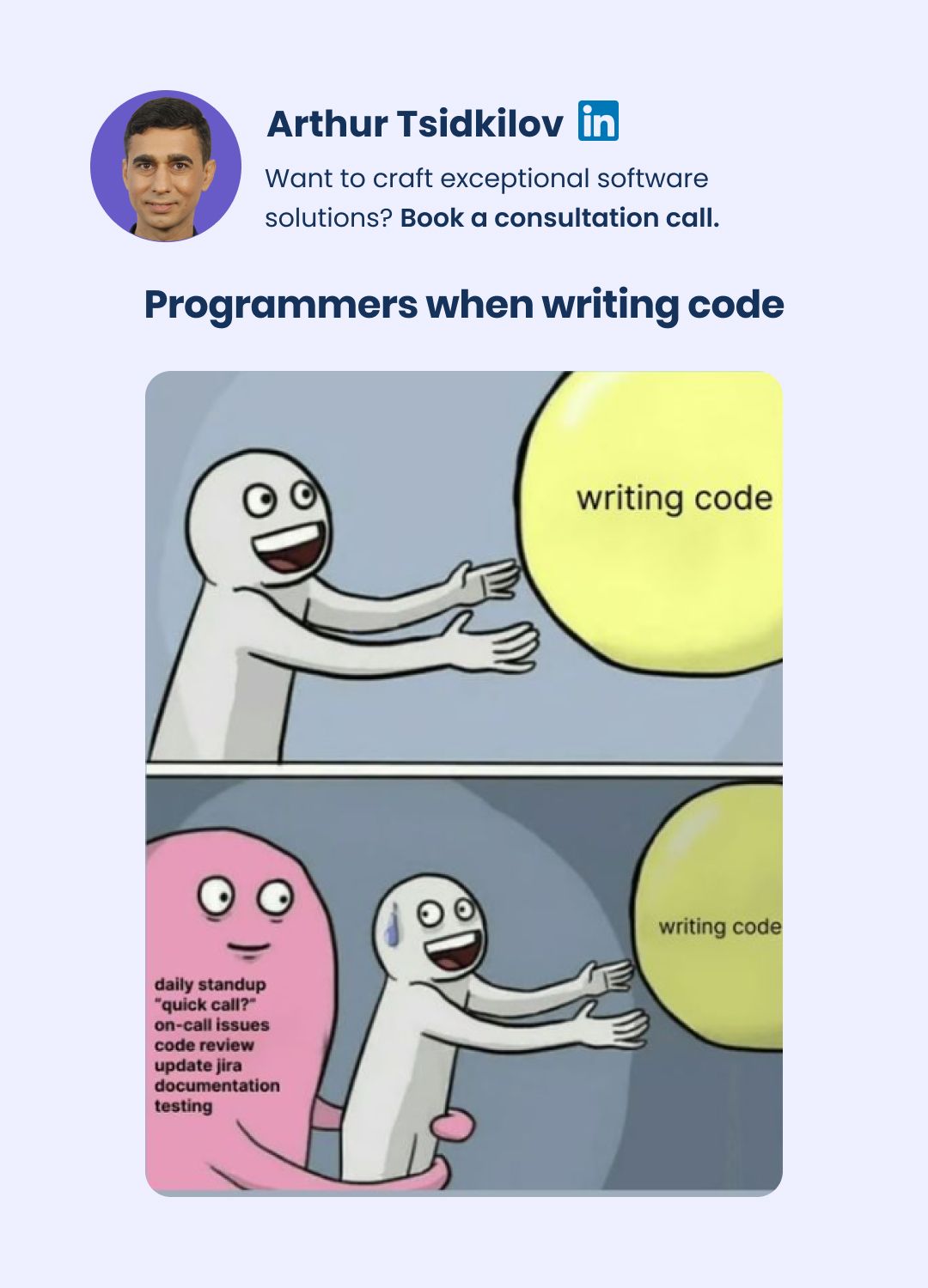 Arthur Tsidkilov on LinkedIn: #softwaredevelopment #coding #programmer ... Arthur Tsidkilov on LinkedIn: #softwaredevelopment #coding #programmer ...