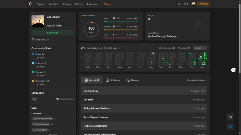 Utkarsh Pandey on LinkedIn: #leetcode #codingjourney #milestoneachieved Utkarsh Pandey on LinkedIn: #leetcode #codingjourney #milestoneachieved