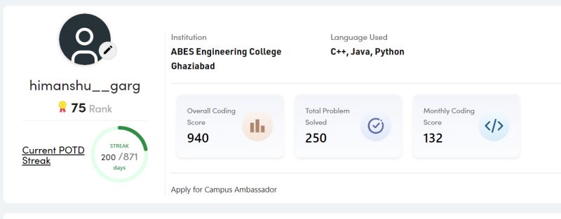 Himanshu Garg on LinkedIn: #leetcode #leetcodestreak #leetcodechallenge ... Himanshu Garg on LinkedIn: #leetcode #leetcodestreak #leetcodechallenge ...