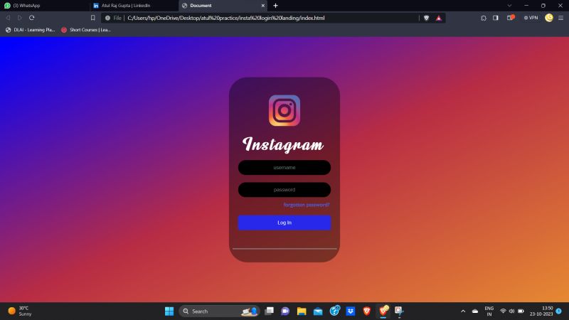 Atul Raj Gupta on LinkedIn: #webdev #html #css #firstlandingpage # ... Atul Raj Gupta on LinkedIn: #webdev #html #css #firstlandingpage # ...