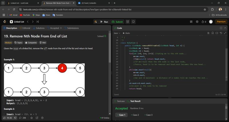 RANIT DAS on LinkedIn: #linkedlists #leetcode #java #dsa RANIT DAS on LinkedIn: #linkedlists #leetcode #java #dsa