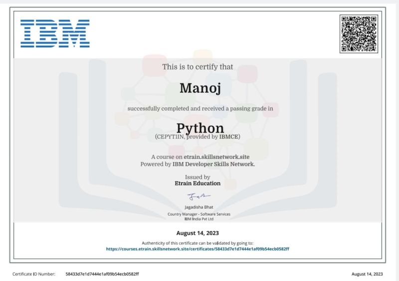 Manoj A on LinkedIn: #pythonprogramming #lifelonglearner Manoj A on LinkedIn: #pythonprogramming #lifelonglearner