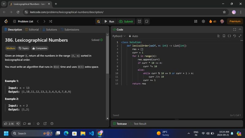 Rashi Aggarwal on LinkedIn: #leetcodechallenge #day40 # ... Rashi Aggarwal on LinkedIn: #leetcodechallenge #day40 # ...