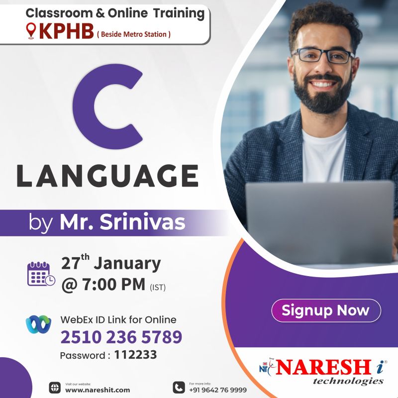 Naresh i Technologies on LinkedIn: #clanguage #programming #coding # ... Naresh i Technologies on LinkedIn: #clanguage #programming #coding # ...