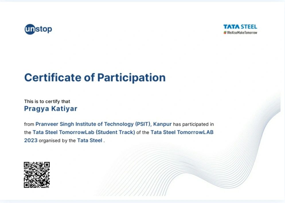 #tatasteel | Pragya Katiyar #tatasteel | Pragya Katiyar