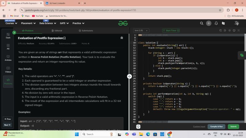 #geekstreak2024 #geeksforgeeks #dsa #codingchallenge #stack… | Shivam Verma #geekstreak2024 #geeksforgeeks #dsa #codingchallenge #stack… | Shivam Verma