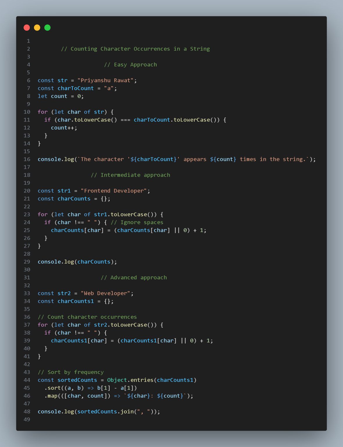 Priyanshu Rawat on LinkedIn: #javascript #programmingchallenge # ... Priyanshu Rawat on LinkedIn: #javascript #programmingchallenge # ...