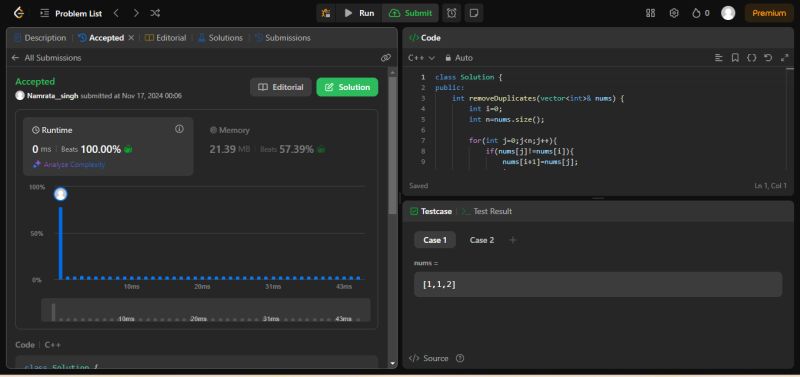 Namrata Singh on LinkedIn: #cpp #dsa #leetcode #gfg #algorithms #coding Namrata Singh on LinkedIn: #cpp #dsa #leetcode #gfg #algorithms #coding