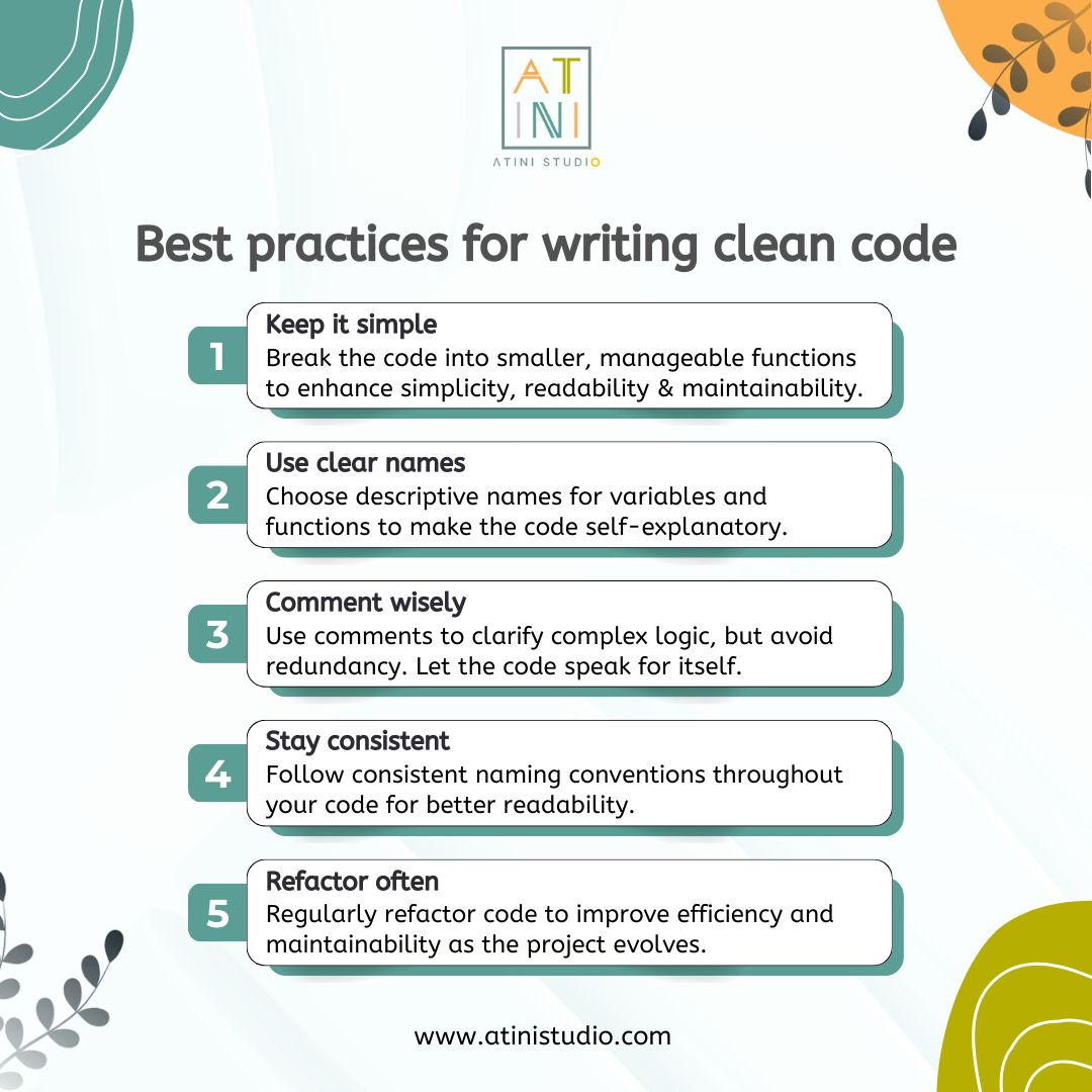 Atini Studio Inc. on LinkedIn: #cleancode #codingbestpractices # ... Atini Studio Inc. on LinkedIn: #cleancode #codingbestpractices # ...