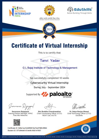 Tanvi Yadav on LinkedIn: #cybersecurityvirtual #paloaltonetworks # ... Tanvi Yadav on LinkedIn: #cybersecurityvirtual #paloaltonetworks # ...