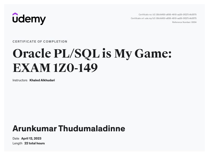 ArunKumar T on LinkedIn: #sql #developer #plsqldeveloper #oracle #share ArunKumar T on LinkedIn: #sql #developer #plsqldeveloper #oracle #share