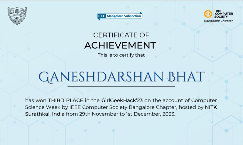 Ganeshdarshan Bhat on LinkedIn: #hackathon #teamwork Ganeshdarshan Bhat on LinkedIn: #hackathon #teamwork