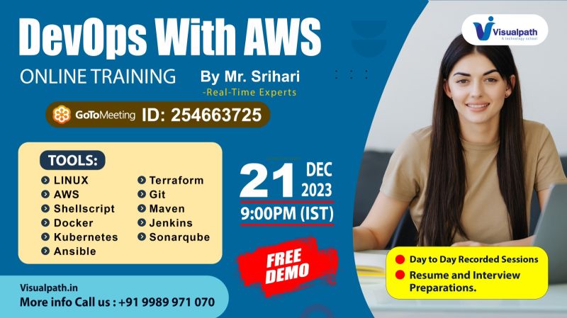 Visualpath on LinkedIn: #awsdevops #devops #devopswithaws #visualpath # ... Visualpath on LinkedIn: #awsdevops #devops #devopswithaws #visualpath # ...