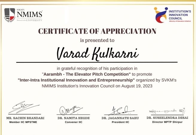Varad Kulkarni on LinkedIn: Hi everyone, Recently I took part in an ... Varad Kulkarni on LinkedIn: Hi everyone, Recently I took part in an ...