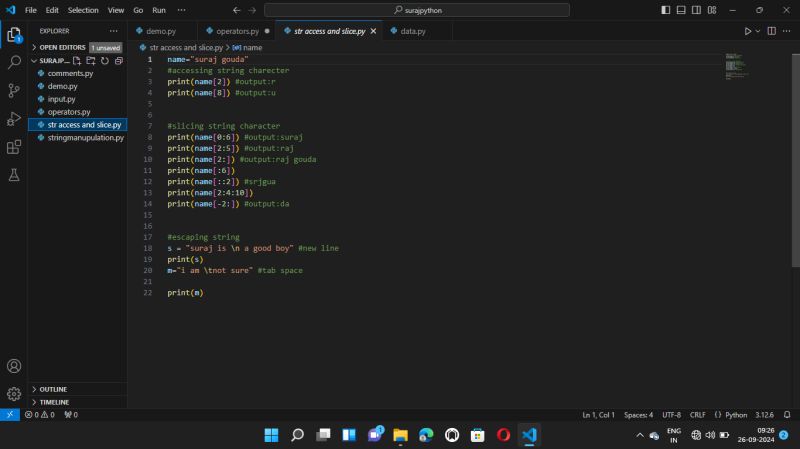 SURAJ GOUDA on LinkedIn: #python #string #learning #engineeringinkananda SURAJ GOUDA on LinkedIn: #python #string #learning #engineeringinkananda