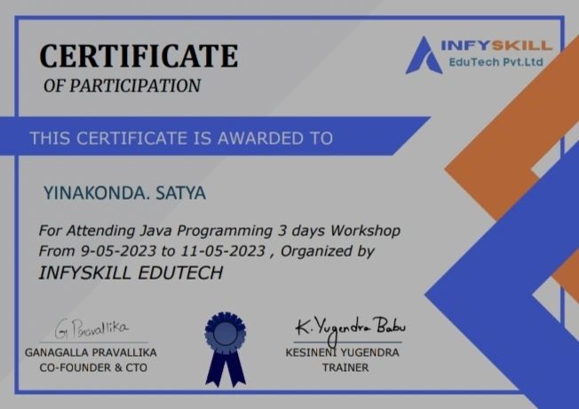 Satya Yinakonda on LinkedIn: #java #coding #infyskilledutech # ... Satya Yinakonda on LinkedIn: #java #coding #infyskilledutech # ...