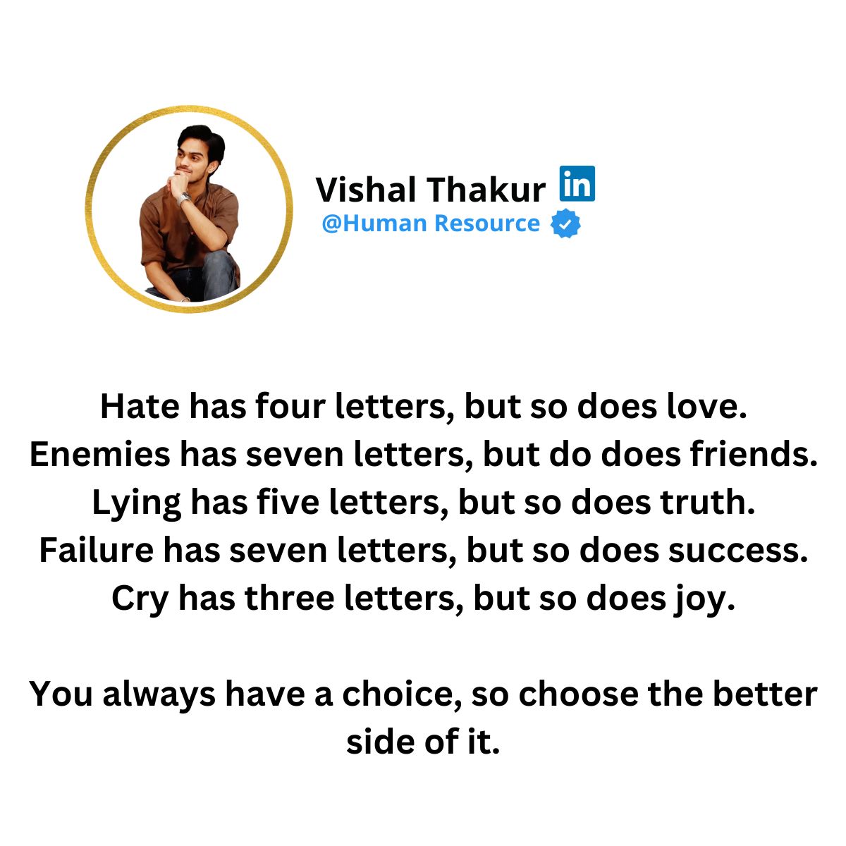 Vishal Thakur on LinkedIn: Agree? Vishal Thakur on LinkedIn: Agree?