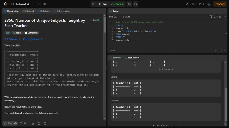 #day50 #365daysofcodingchallange #python #leetcode #sql # ... #day50 #365daysofcodingchallange #python #leetcode #sql # ...