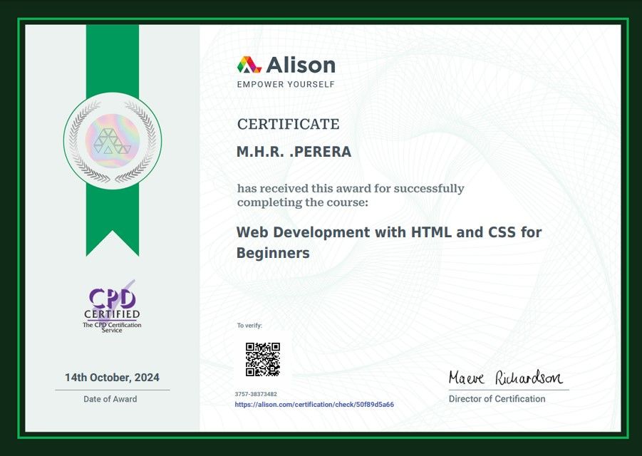 M.H.R. Perera on LinkedIn: #webdevelopment #html #css # ... M.H.R. Perera on LinkedIn: #webdevelopment #html #css # ...